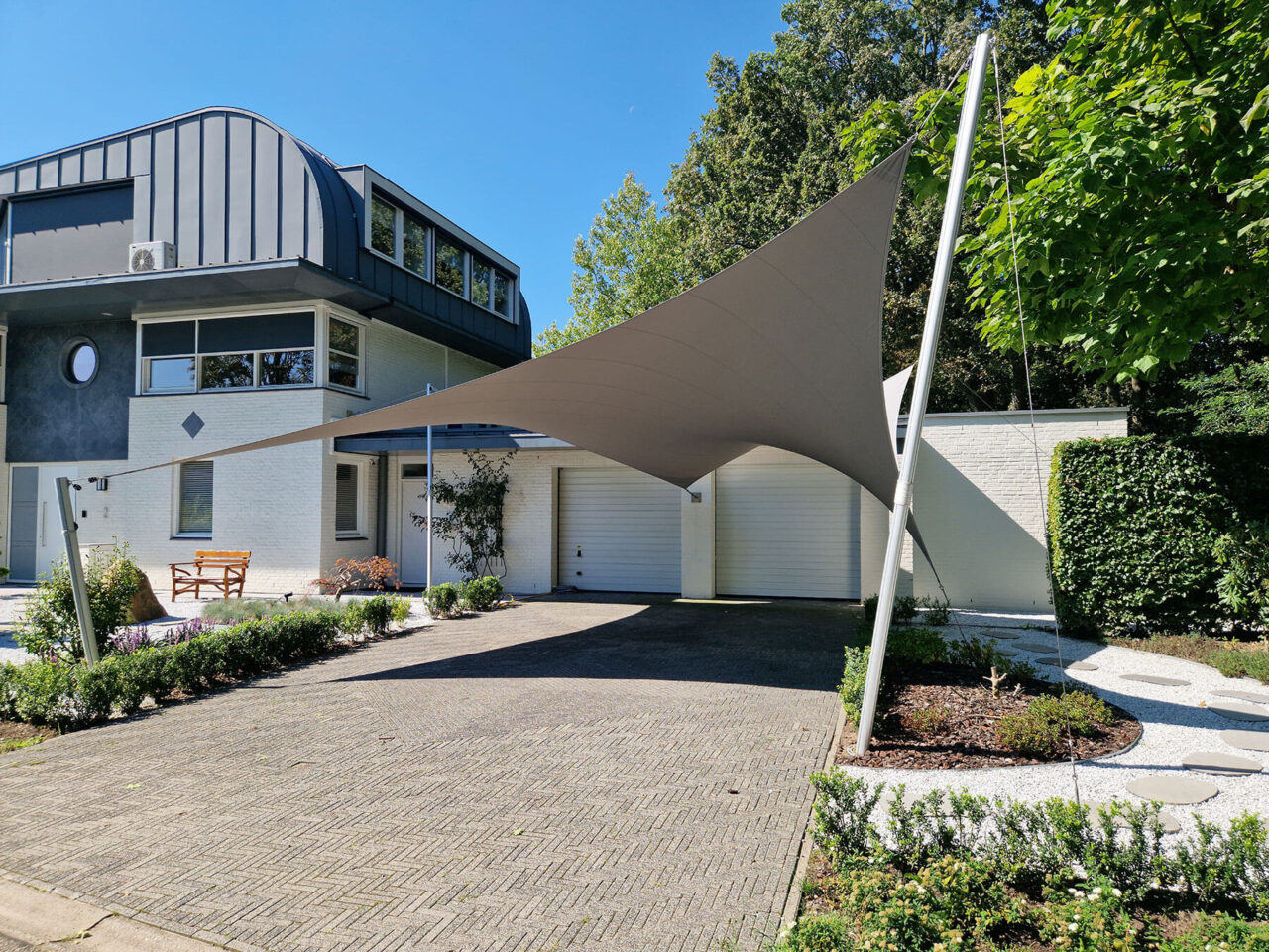 Luxe design carport overkapping in Eindhoven - Texstyleroofs ...